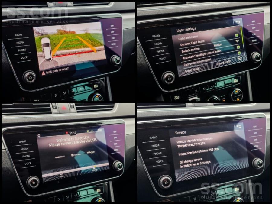 Черный Шкода Суперб 2020 в Рига, объемом двигателя 2.00 л и пробегом 212 тыс. км за 14490 €, фото 14 на AUTOMOTO.COM.LV