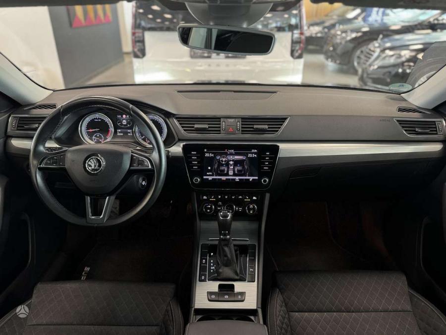 Black Skoda SuperB 2020 in Klaipeda, with an engine capacity of 2.00 L and mileage of 283 thousand km for 17950 €, photo 12 on AUTOMOTO.COM.LV