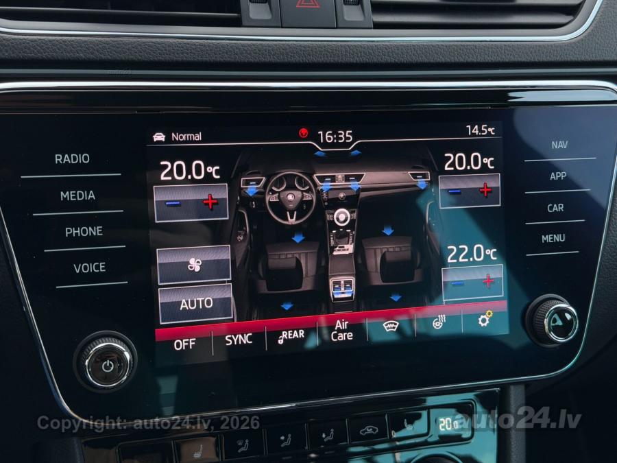 Black Skoda SuperB 2020 in Parnu, with an engine capacity of 2.00 L and mileage of 245 thousand km for 19900 €, photo 13 on AUTOMOTO.COM.LV