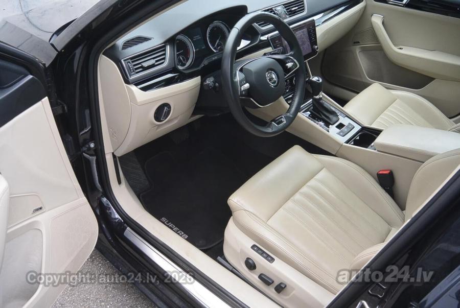Black Skoda SuperB 2020 in Tartu, with an engine capacity of 2.00 L and mileage of 132 thousand km for 20900 €, photo 6 on AUTOMOTO.COM.LV