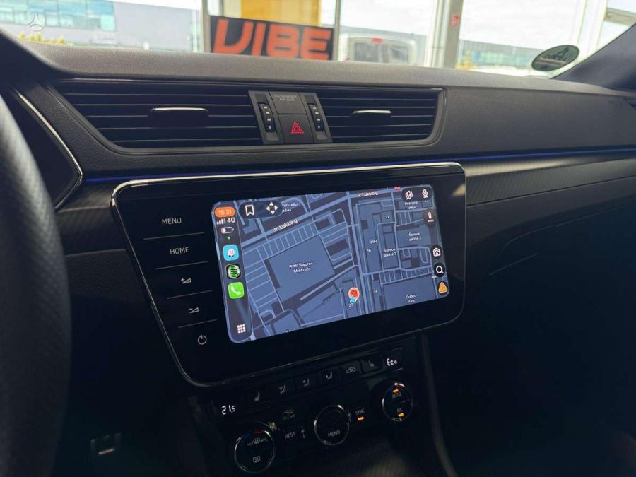 Black Skoda SuperB 2020 in Vilnius, with an engine capacity of 1.40 L and mileage of 127 thousand km for 20989 €, photo 19 on AUTOMOTO.COM.LV