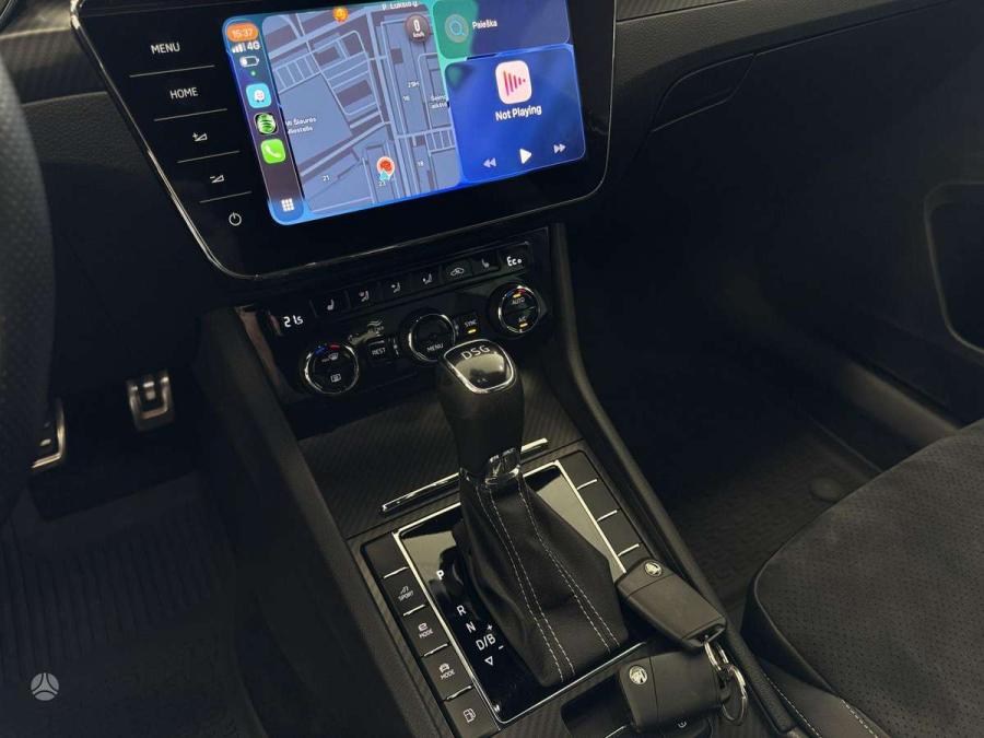 Black Skoda SuperB 2020 in Vilnius, with an engine capacity of 1.40 L and mileage of 127 thousand km for 20989 €, photo 23 on AUTOMOTO.COM.LV