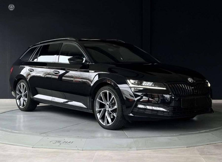Black Skoda SuperB 2020 in Vilnius, with an engine capacity of 1.97 L and mileage of 114 thousand km for 22900 €, photo 1 on AUTOMOTO.COM.LV