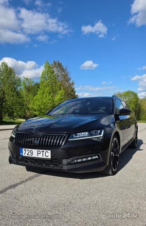 Melns Skoda SuperB 2020 Tallina, ar dzinēja tilpumu 2.00 L un nobraukumu 82 tūkst. km par 28500 €, foto  vietnē AUTOMOTO.COM.LV