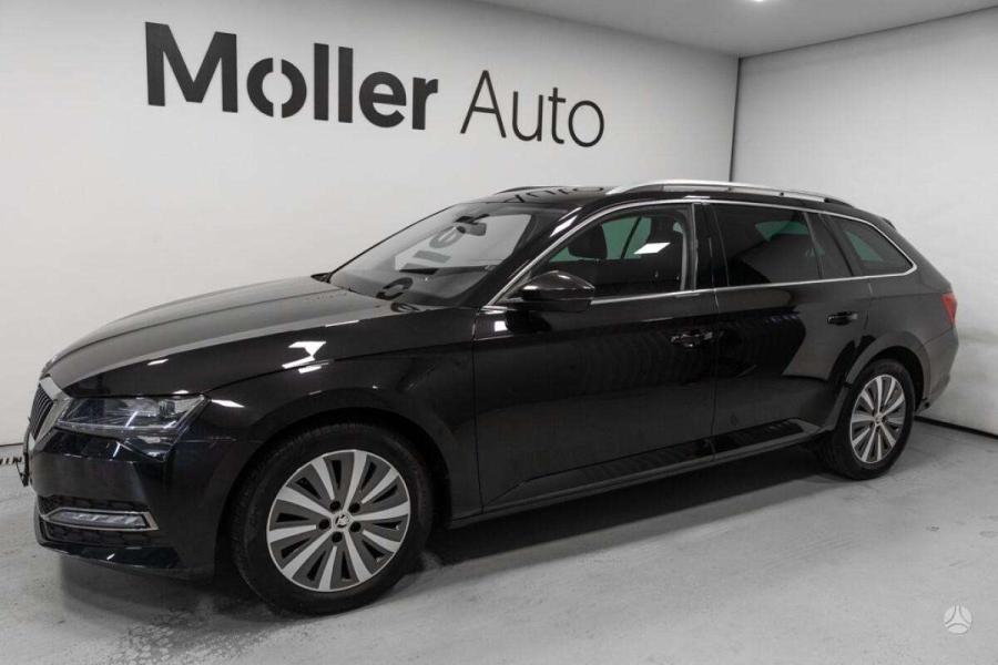 Black Skoda SuperB 2021 in Vilnius, with an engine capacity of 2.00 L and mileage of 162 thousand km for 21650 €, photo 2 on AUTOMOTO.COM.LV