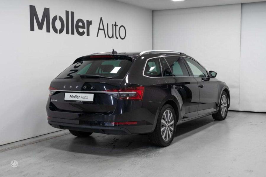 Black Skoda SuperB 2021 in Vilnius, with an engine capacity of 2.00 L and mileage of 162 thousand km for 21650 €, photo 3 on AUTOMOTO.COM.LV