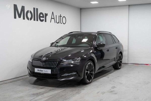 Melns Skoda SuperB 2021 Viļņa, ar dzinēja tilpumu 1.40 L un nobraukumu 122 tūkst. km par 23350 €, foto  vietnē AUTOMOTO.COM.LV