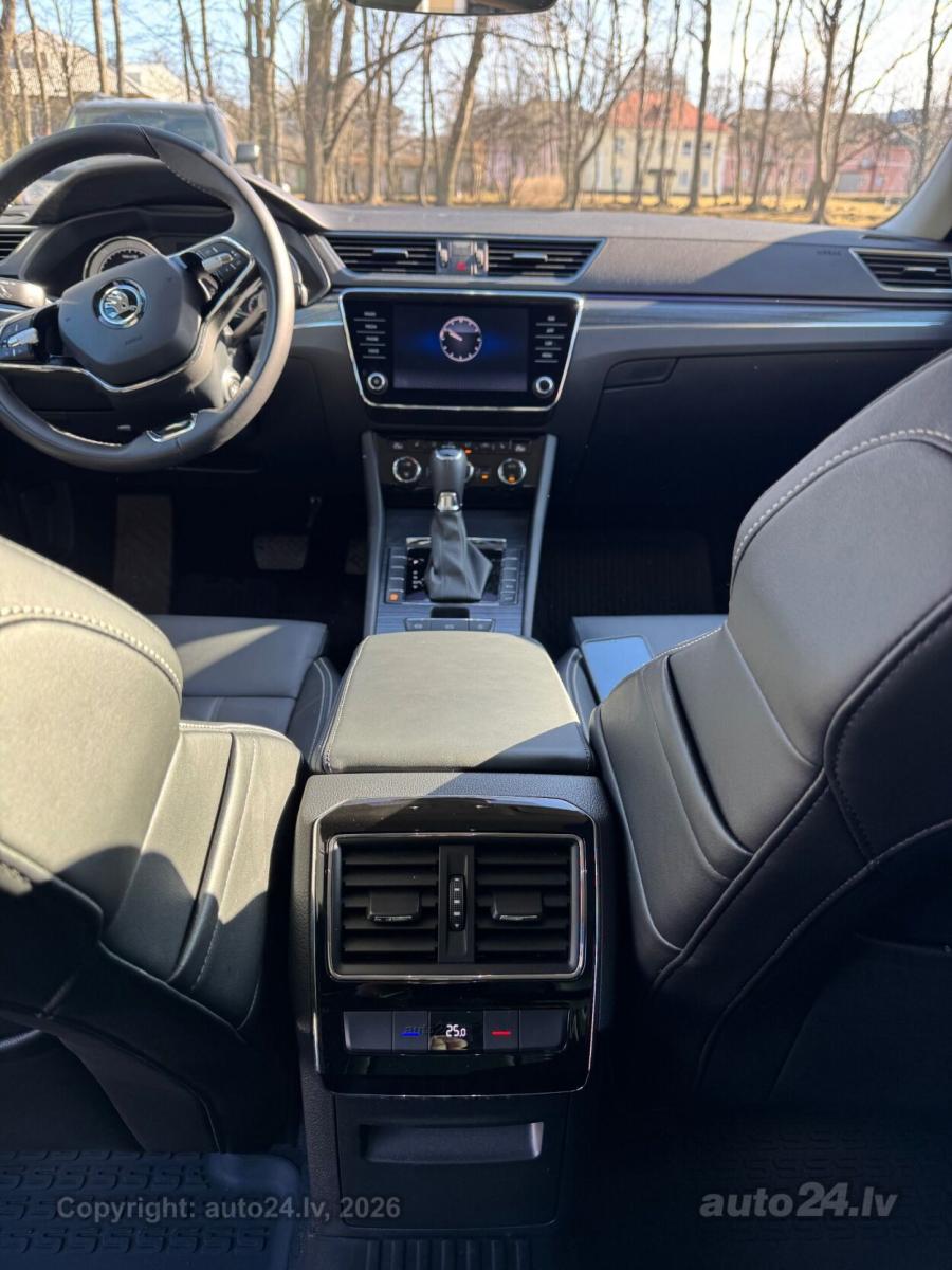 Black Skoda SuperB 2021 in Tallinn, with an engine capacity of 2.00 L and mileage of 18 thousand km for 31500 €, photo 4 on AUTOMOTO.COM.LV
