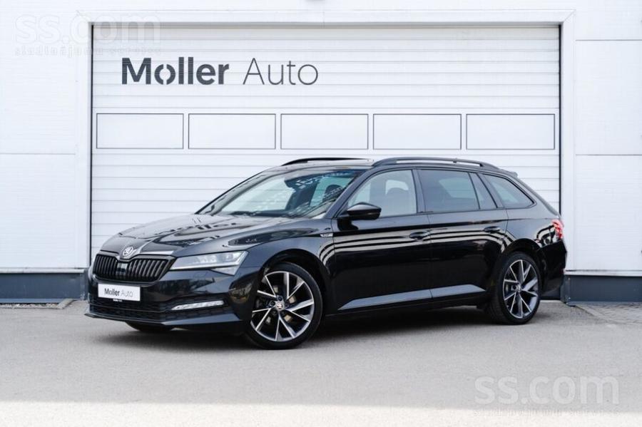 Black Skoda SuperB 2021 in Riga, with an engine capacity of 2.00 L and mileage of 149 thousand km for 23200 €, photo 1 on AUTOMOTO.COM.LV