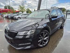 Black Skoda SuperB 2021 in Vilnius, with an engine capacity of 1.97 L and mileage of 215 thousand km for 17500 €, photo  on AUTOMOTO.COM.LV