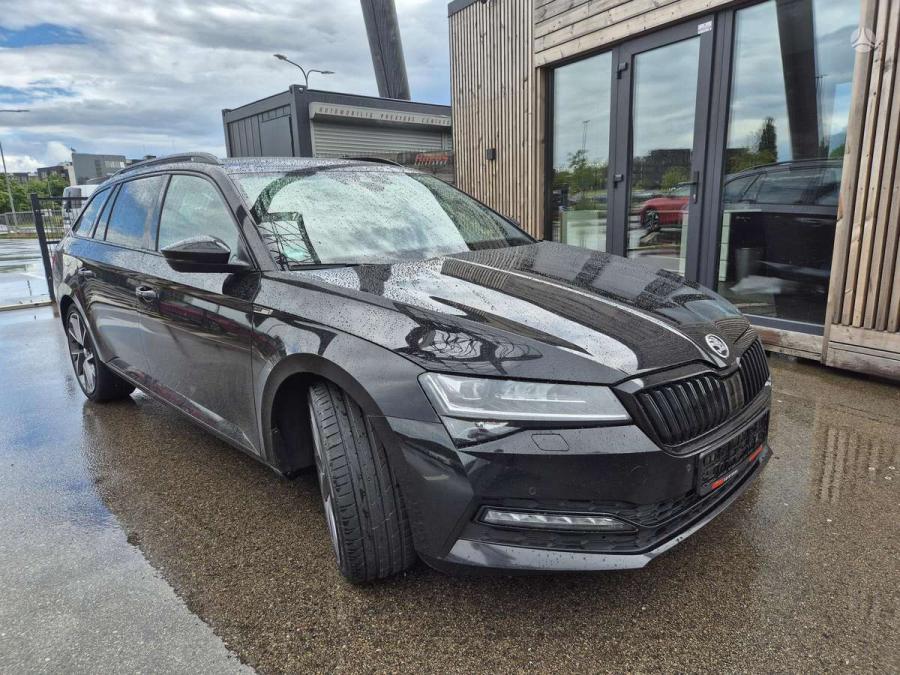 Black Skoda SuperB 2021 in Vilnius, with an engine capacity of 1.97 L and mileage of 215 thousand km for 17500 €, photo 10 on AUTOMOTO.COM.LV