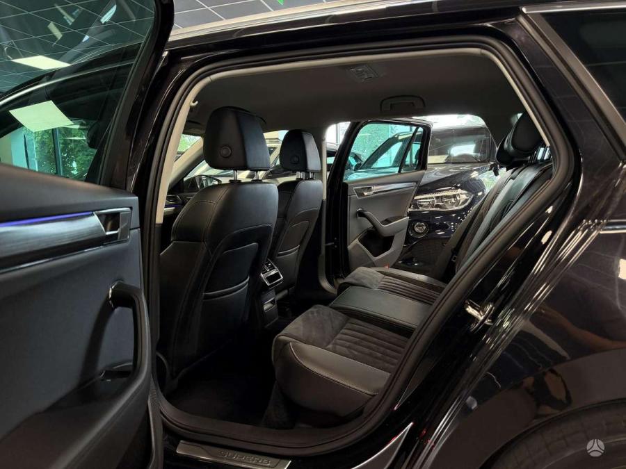 Black Skoda SuperB 2021 in Klaipeda, with an engine capacity of 1.40 L and mileage of 74 thousand km for 19950 €, photo 22 on AUTOMOTO.COM.LV
