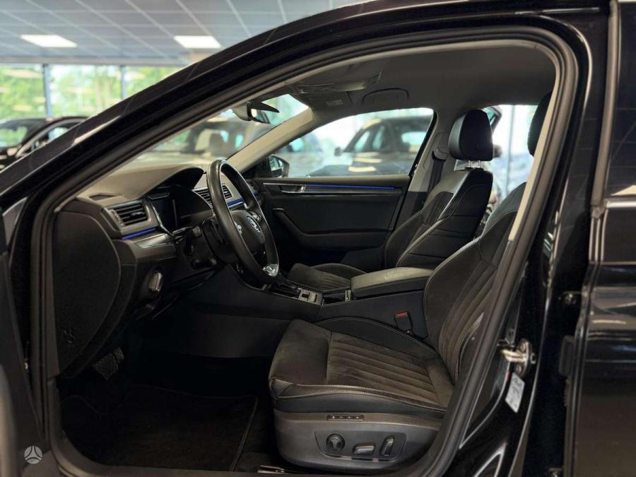 Black Skoda SuperB 2021 in Klaipeda, with an engine capacity of 1.40 L and mileage of 74 thousand km for 19950 €, photo 29 on AUTOMOTO.COM.LV