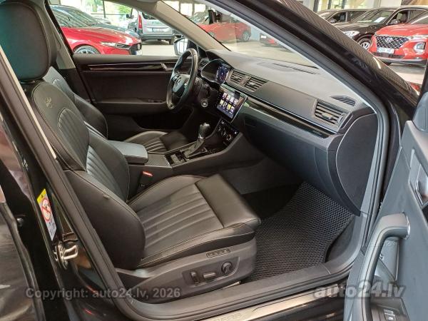 Black Skoda SuperB 2021 in Tallinn, with an engine capacity of 1.40 L and mileage of 108 thousand km for 23900 €, photo 7 on AUTOMOTO.COM.LV