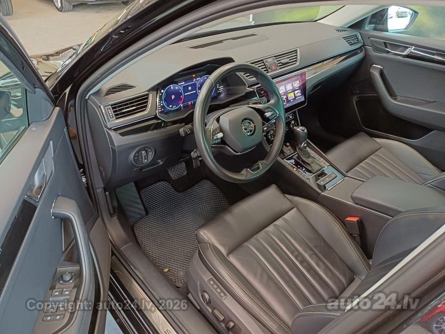 Black Skoda SuperB 2021 in Tallinn, with an engine capacity of 1.40 L and mileage of 108 thousand km for 23900 €, photo 9 on AUTOMOTO.COM.LV