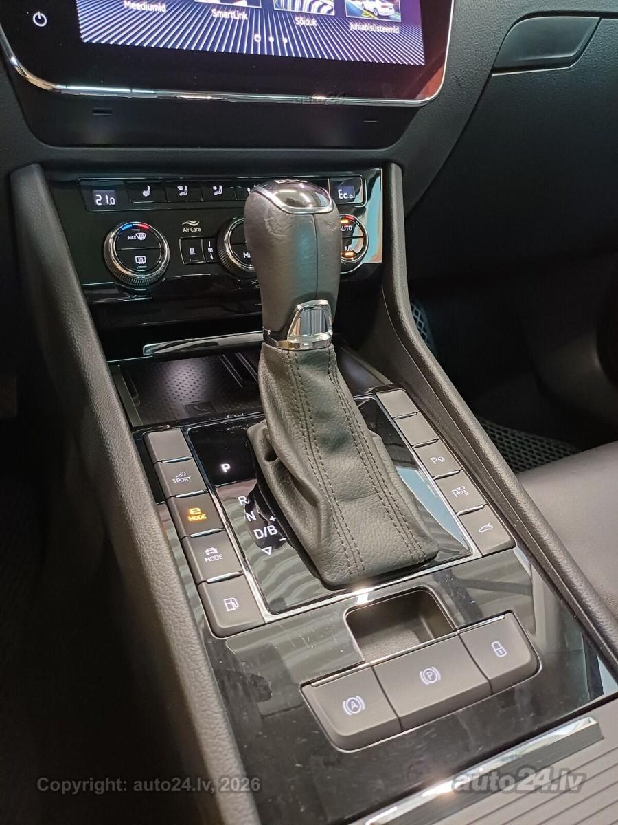 Black Skoda SuperB 2021 in Tallinn, with an engine capacity of 1.40 L and mileage of 108 thousand km for 23900 €, photo 16 on AUTOMOTO.COM.LV