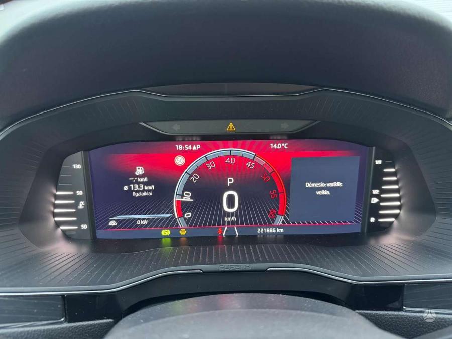 Melns Skoda SuperB 2021 Viļņa, ar dzinēja tilpumu 1.97 L un nobraukumu 222 tūkst. km par 16200 €, foto 12 vietnē AUTOMOTO.COM.LV