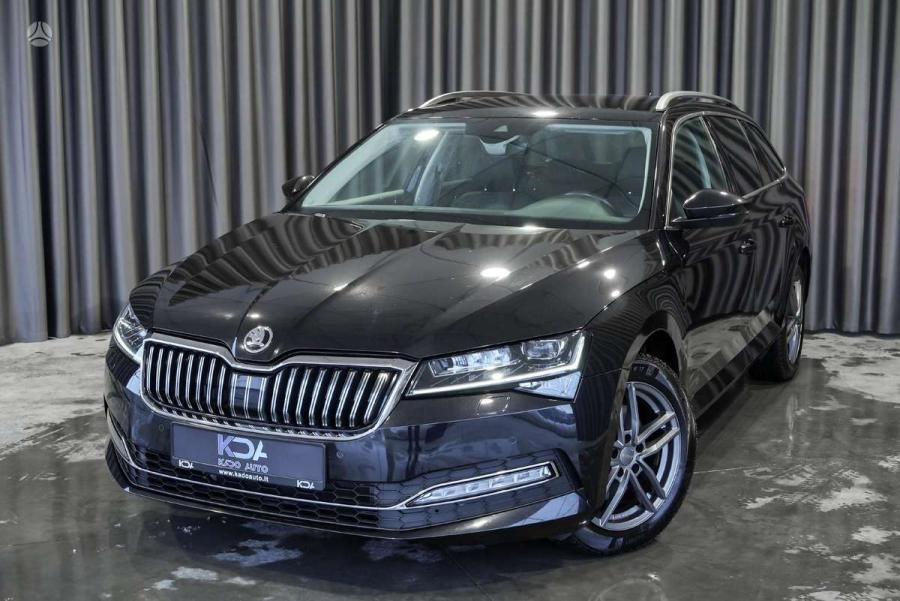 Black Skoda SuperB 2022 in Marijampole, with an engine capacity of 1.97 L and mileage of 109 thousand km for 19950 €, photo 4 on AUTOMOTO.COM.LV