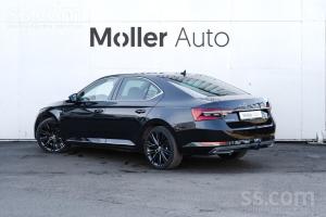 Black Skoda SuperB 2022 in Riga, with an engine capacity of 1.40 L and mileage of 81 thousand km for 24200 €, photo 4 on AUTOMOTO.COM.LV