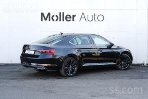 Black Skoda SuperB 2022 in Riga, with an engine capacity of 1.40 L and mileage of 81 thousand km for 24200 €, photo 5 on AUTOMOTO.COM.LV