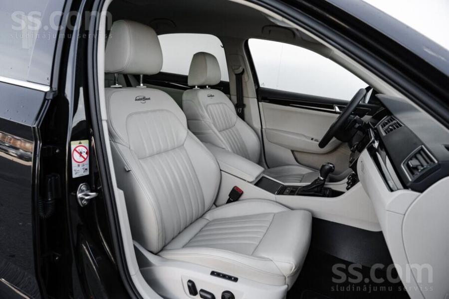 Black Skoda SuperB 2022 in Riga, with an engine capacity of 1.40 L and mileage of 81 thousand km for 24200 €, photo 9 on AUTOMOTO.COM.LV