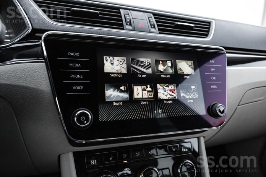 Black Skoda SuperB 2022 in Riga, with an engine capacity of 1.40 L and mileage of 81 thousand km for 24200 €, photo 28 on AUTOMOTO.COM.LV