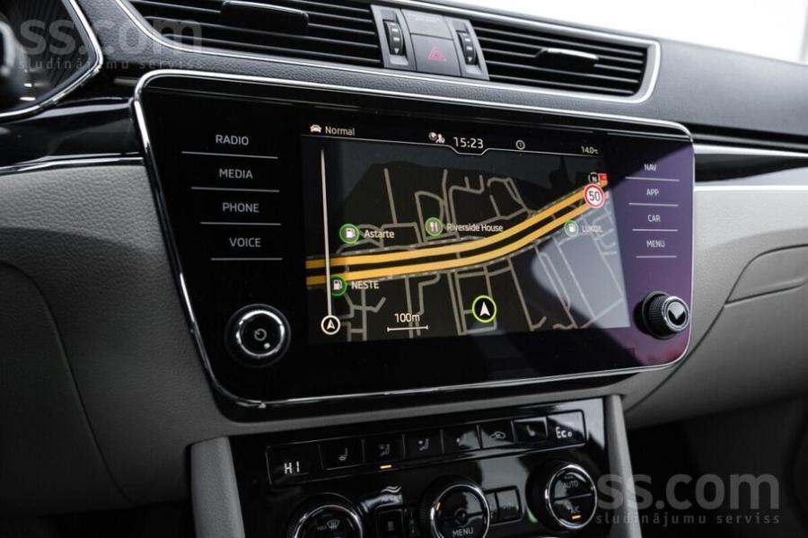 Black Skoda SuperB 2022 in Riga, with an engine capacity of 1.40 L and mileage of 81 thousand km for 24200 €, photo 30 on AUTOMOTO.COM.LV