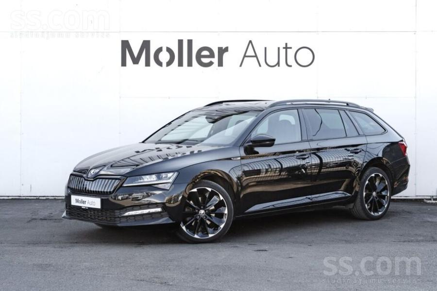 Black Skoda SuperB 2022 in Riga, with an engine capacity of 1.40 L and mileage of 109 thousand km for 24050 €, photo 1 on AUTOMOTO.COM.LV