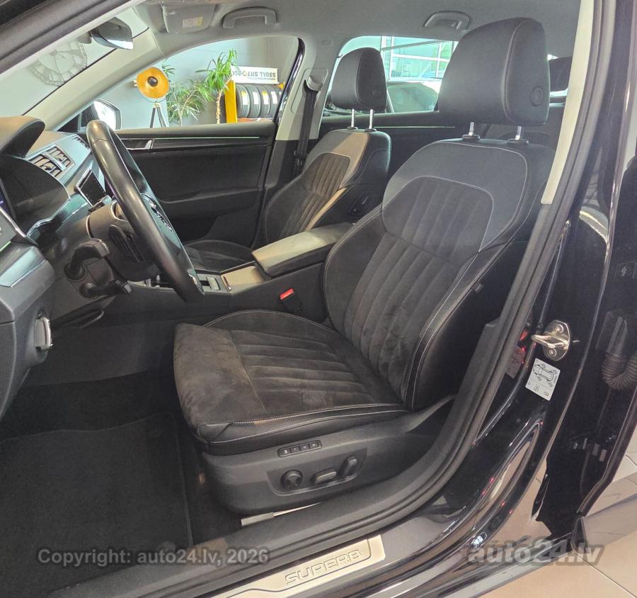 Black Skoda SuperB 2022 in Tartu, with an engine capacity of 2.00 L and mileage of 146 thousand km for 20690 €, photo 7 on AUTOMOTO.COM.LV
