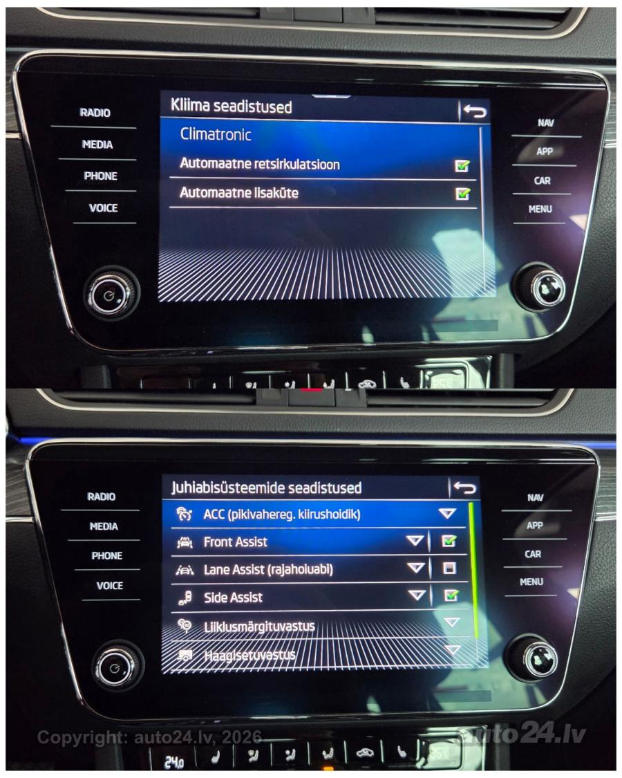 Black Skoda SuperB 2022 in Tartu, with an engine capacity of 2.00 L and mileage of 146 thousand km for 20690 €, photo 12 on AUTOMOTO.COM.LV