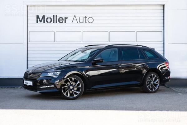Black Skoda SuperB 2022 in Riga, with an engine capacity of 2.00 L and mileage of 151 thousand km for 24600 €, photo 1 on AUTOMOTO.COM.LV