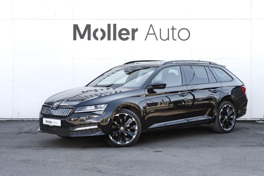 Black Skoda SuperB 2022 in Riga, with an engine capacity of 1.40 L and mileage of 109 thousand km for 22800 €, photo 1 on AUTOMOTO.COM.LV