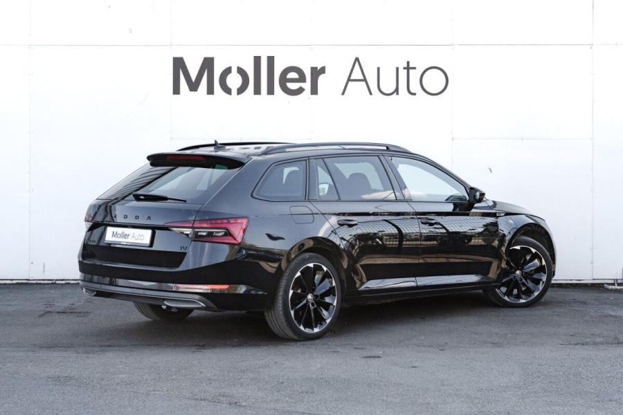 Black Skoda SuperB 2022 in Riga, with an engine capacity of 1.40 L and mileage of 109 thousand km for 22800 €, photo 5 on AUTOMOTO.COM.LV