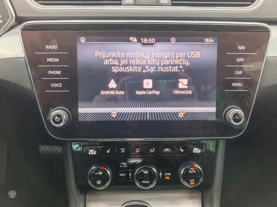 Melns Skoda SuperB 2022 Viļņa, ar dzinēja tilpumu 2.00 L un nobraukumu 250 tūkst. km par 16500 €, foto 16 vietnē AUTOMOTO.COM.LV