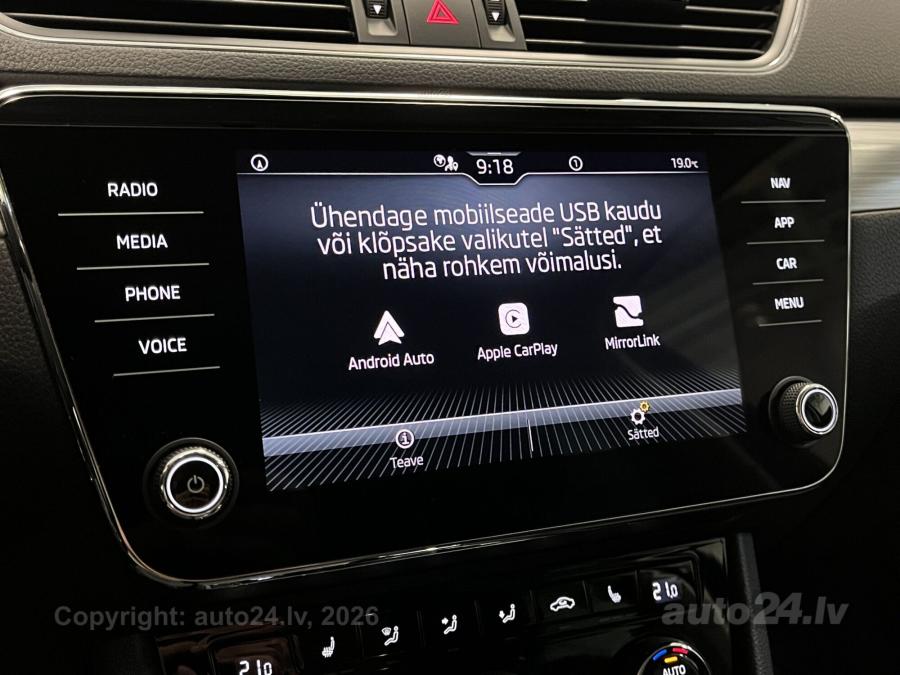 Melns Skoda SuperB 2022 Tallina, ar dzinēja tilpumu 1.50 L un nobraukumu 92 tūkst. km par 19900 €, foto 14 vietnē AUTOMOTO.COM.LV