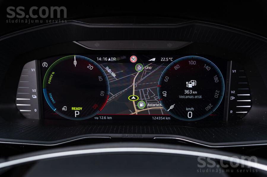 Melns Skoda SuperB 2022 Jelgava, ar dzinēja tilpumu 1.40 L un nobraukumu 123 tūkst. km par 24250 €, foto 13 vietnē AUTOMOTO.COM.LV