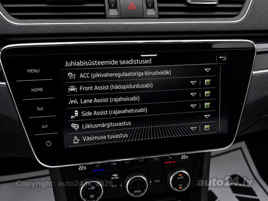 Melns Skoda SuperB 2022 Pērnava, ar dzinēja tilpumu 2.00 L un nobraukumu 147 tūkst. km par 24990 €, foto 9 vietnē AUTOMOTO.COM.LV