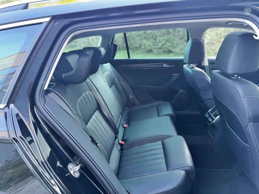 Black Skoda SuperB 2022 in Vilnius, with an engine capacity of 1.97 L and mileage of 278 thousand km for 16650 €, photo 15 on AUTOMOTO.COM.LV