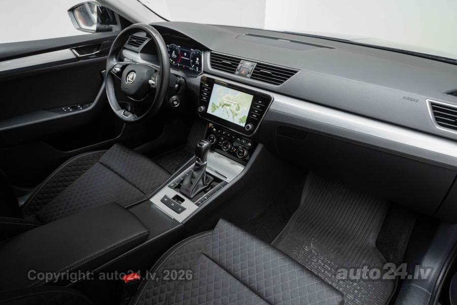 Black Skoda SuperB 2023 in Tallinn, with an engine capacity of 1.50 L and mileage of 70 thousand km for 22500 €, photo 11 on AUTOMOTO.COM.LV