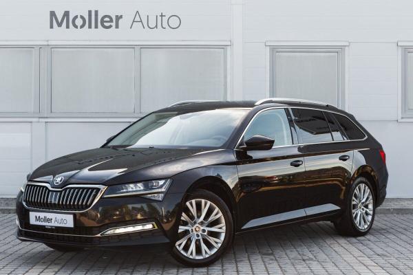 Black Skoda SuperB 2023 in Ventspils, with an engine capacity of 2.00 L and mileage of 0 thousand km for 21700 €, photo 1 on AUTOMOTO.COM.LV