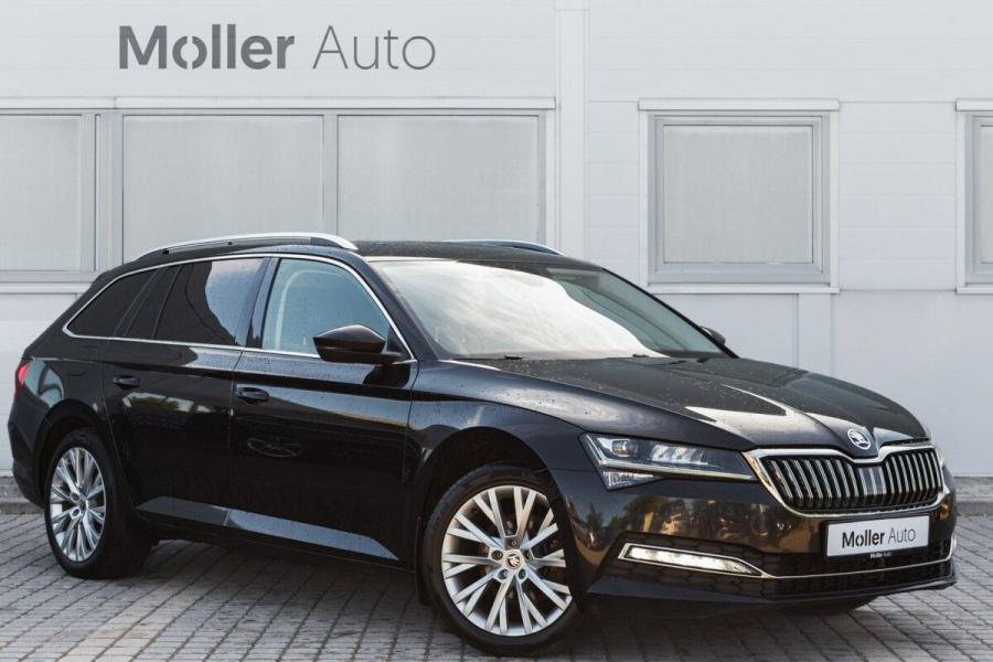 Black Skoda SuperB 2023 in Ventspils, with an engine capacity of 2.00 L and mileage of 204 thousand km for 21700 €, photo 8 on AUTOMOTO.COM.LV