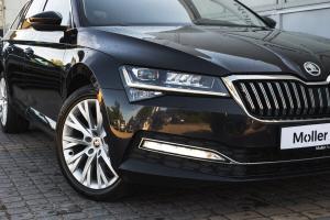 Black Skoda SuperB 2023 in Ventspils, with an engine capacity of 2.00 L and mileage of 204 thousand km for 21700 €, photo 12 on AUTOMOTO.COM.LV