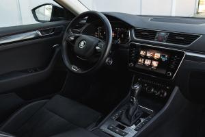 Black Skoda SuperB 2023 in Ventspils, with an engine capacity of 2.00 L and mileage of 204 thousand km for 21700 €, photo 17 on AUTOMOTO.COM.LV