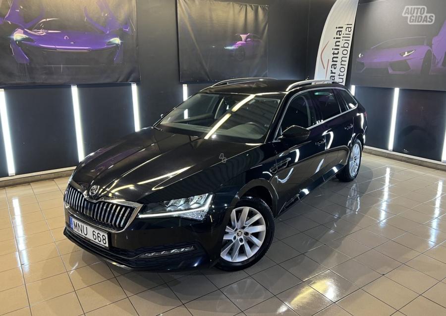 Black Skoda SuperB 2023 in Avizieniai, with an engine capacity of 1.50 L and mileage of 35 thousand km for 21950 €, photo 1 on AUTOMOTO.COM.LV