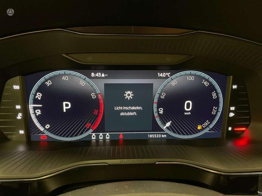 Black Skoda SuperB 2023 in Marijampole, with an engine capacity of 1.50 L and mileage of 186 thousand km for 17545 €, photo 14 on AUTOMOTO.COM.LV