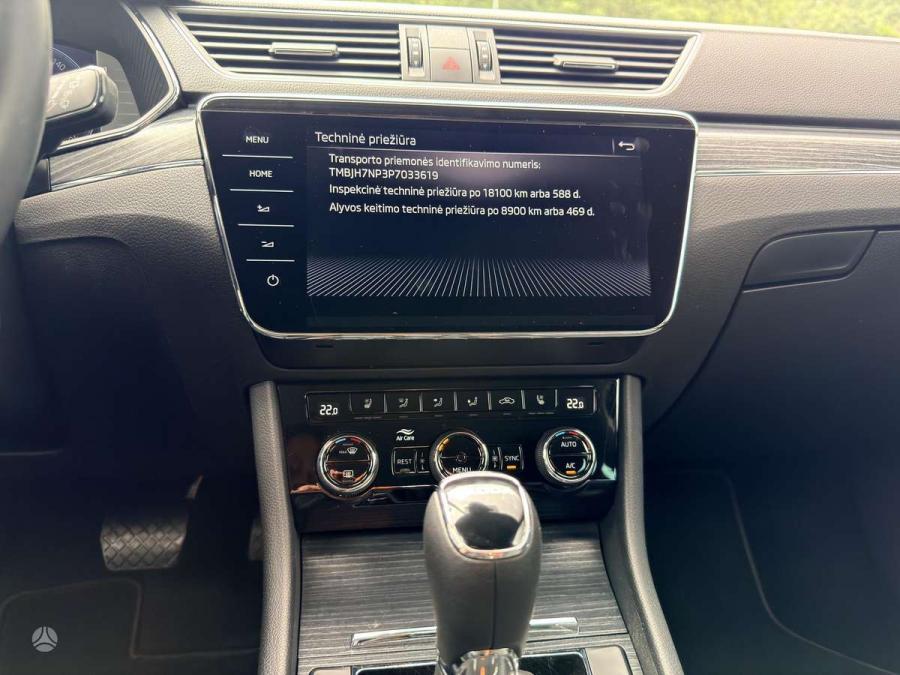 Melns Skoda SuperB 2023 Viļņa, ar dzinēja tilpumu 1.97 L un nobraukumu 183 tūkst. km par 17800 €, foto 15 vietnē AUTOMOTO.COM.LV