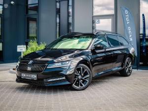 Black Skoda SuperB 2023 in Kaunas, with an engine capacity of 1.97 L and mileage of 213 thousand km for 21250 €, photo 3 on AUTOMOTO.COM.LV