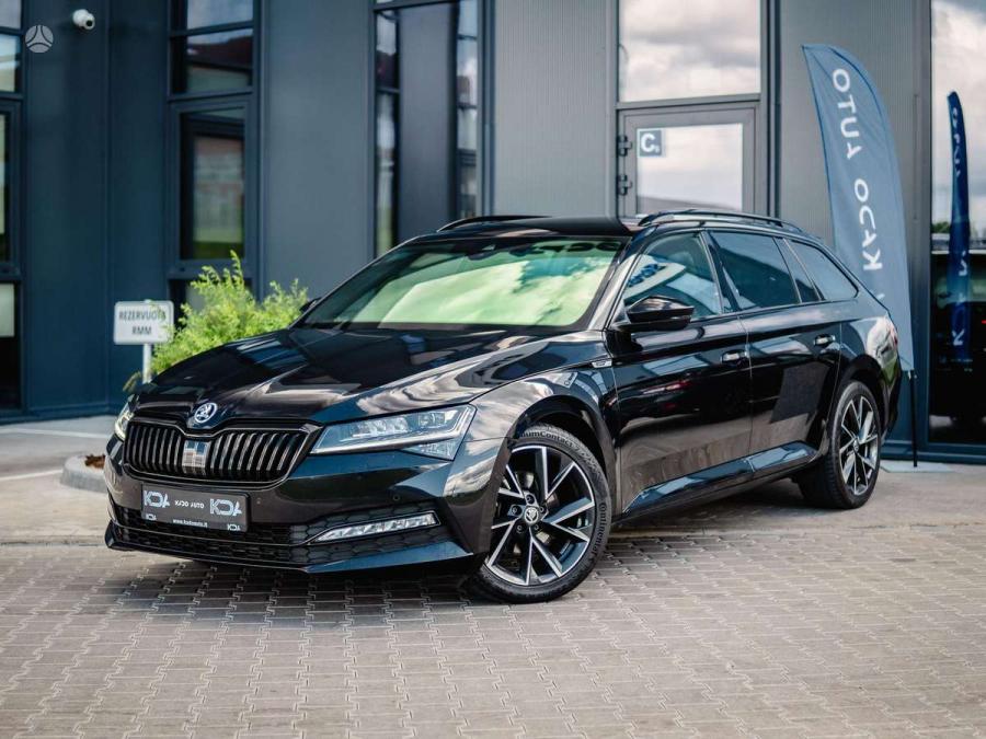 Black Skoda SuperB 2023 in Kaunas, with an engine capacity of 1.97 L and mileage of 213 thousand km for 21250 €, photo 3 on AUTOMOTO.COM.LV