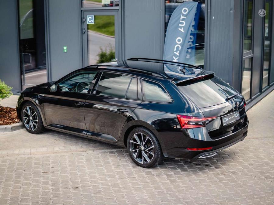 Black Skoda SuperB 2023 in Kaunas, with an engine capacity of 1.97 L and mileage of 213 thousand km for 21250 €, photo 13 on AUTOMOTO.COM.LV