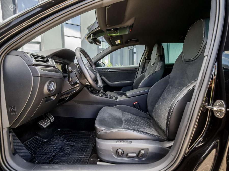 Black Skoda SuperB 2023 in Kaunas, with an engine capacity of 1.97 L and mileage of 213 thousand km for 21250 €, photo 27 on AUTOMOTO.COM.LV